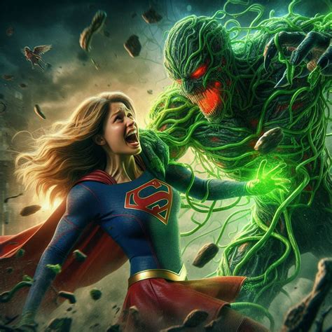 Supergirl defeated by kryptonite monster by moon3713 on DeviantArt