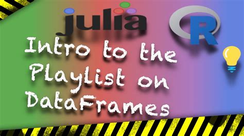 1 Intro To Julia R And Dataframes Shorts Playlist Julia And R