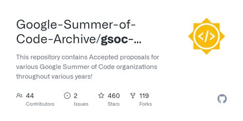 Gsoc Proposals Archive README Md At Main Google Summer Of Code Archive Gsoc Proposals Archive
