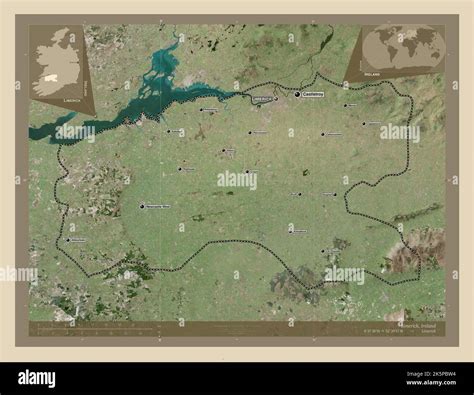 Limerick County Of Ireland High Resolution Satellite Map Locations