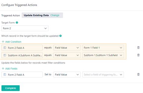 Subform Assignment Rules Jodoo Documents