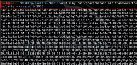 Minishare 141 Bufferoverflow