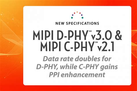 MIPI D PHY V3 0 Specification Adopted World Stock Market