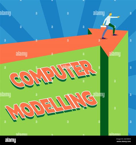 Conceptual Caption Computer Modelling Business Concept Using A Computer To Make A Model Of A