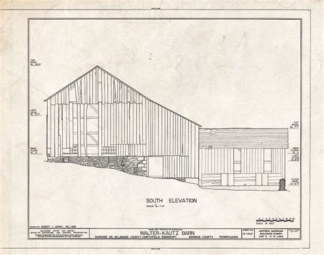 Blueprint Habs Pa45 Shawdv8b Sheet 6 Of 13 Walter Kautz Farm