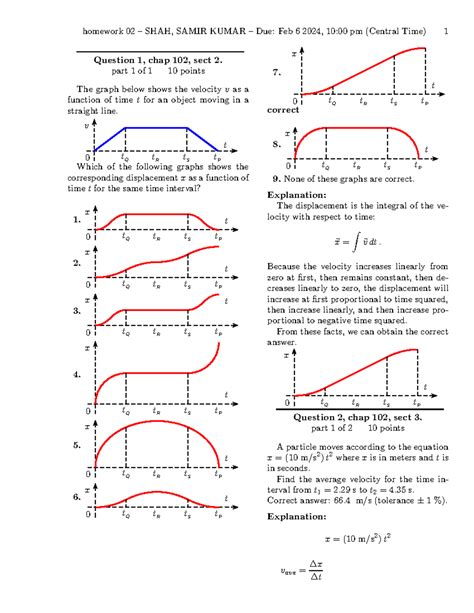 Hw Homework Question Chap Sect Part Of Points The Graph Below Shows