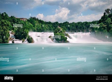 River Rhine Waterfall Rheinfall Canton Schaffhausen Switzerland