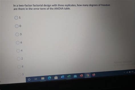 Solved In a two-factor factorial design with three | Chegg.com