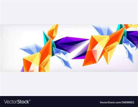 3d Triangles And Pyramids Abstract Royalty Free Vector Image