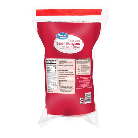 Pork Burger Patty Nutrition Facts At Angel Santucci Blog