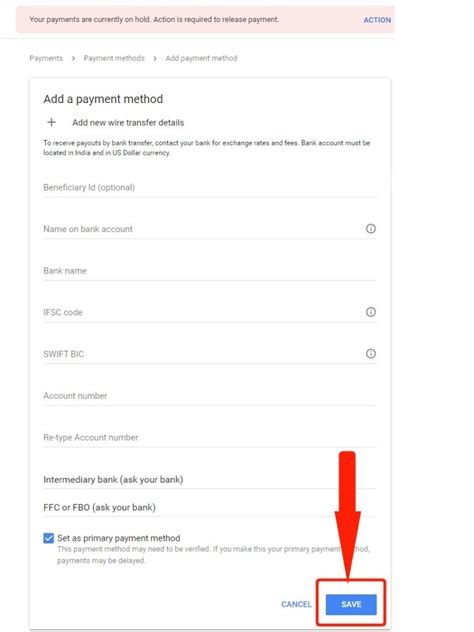 How To Link Bank Account In Google Adsense Step By Step With Images Edu Tech Gyan