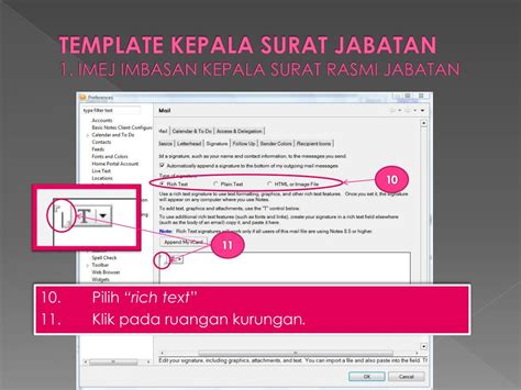 Ppt Kepala Surat Rasmi Jabatan Mel Elektronik Lotus Notes 851