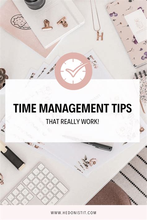 5 Best Time Management Tips FREEBIE Hedonisitit