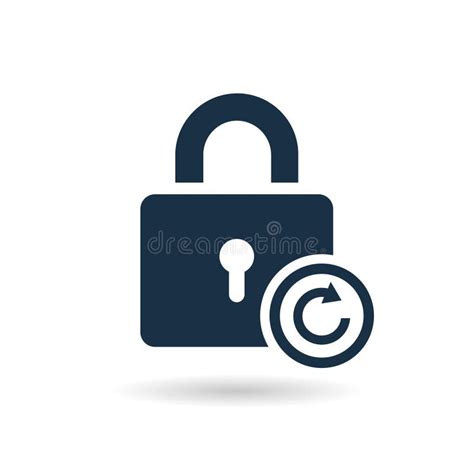 Reset Password Icon Repeat Safety Icon Stock Illustration