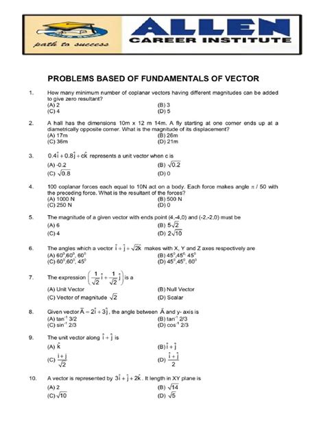 Vectors Aryan Sir 1 Pdf