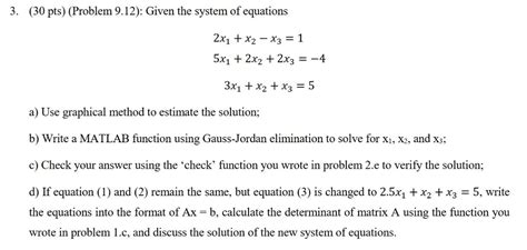 3 30 pts problem 9 12 given the system of