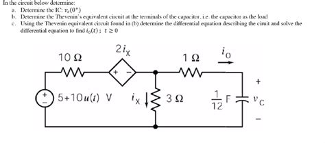 Solved In The Circuit Below Determine A Determine The IC Chegg