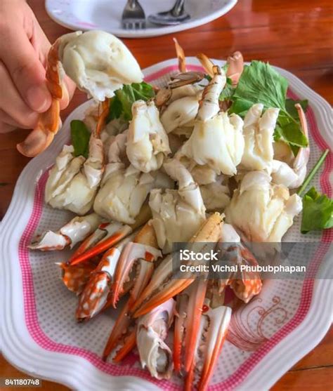 근접 촬영 찐 게 고기 칼 집 또는 패 들다리 태국 아시아 해산물 요리 갈고리 발톱에 대한 스톡 사진 및 기타 이미지 갈고리 발톱 갑각류 건강한 생활방식 Istock