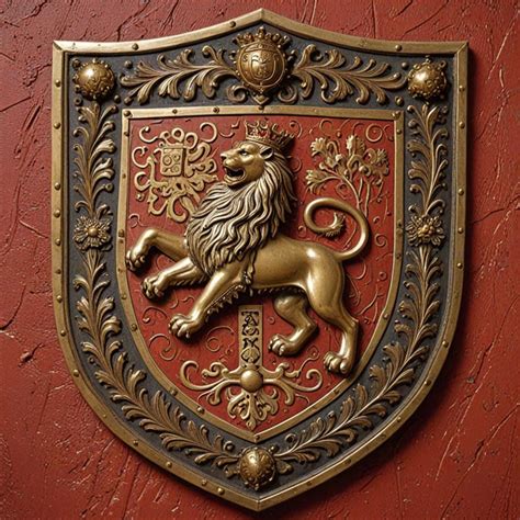 Shield With The Coat Of Arms Of Richard I The Lionheart The Coat Of