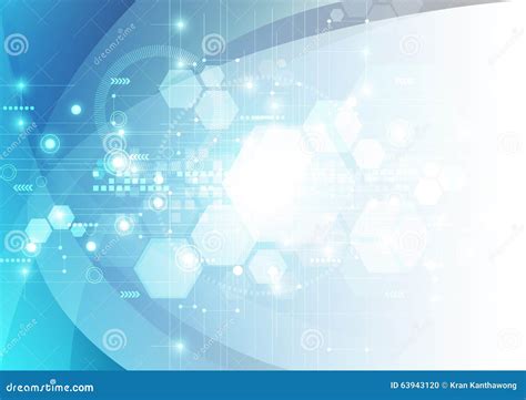 Abstract Futuristic Digital Technology Background Illustration Vector Stock Vector