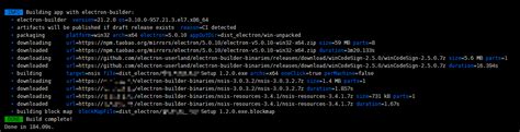 the electron builder binaries mirror variable doesn t effect