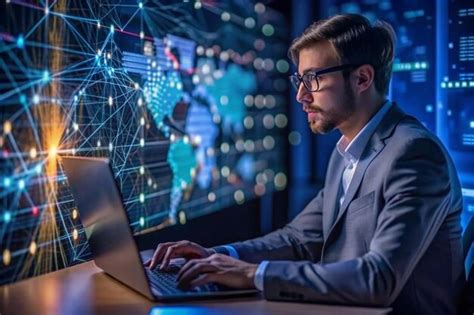 Data Science And Big Data Technology Scientist Computing Premium Ai Generated Image