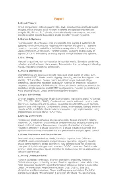 Electrical Syllabus Pdf Modulation Frequency Modulation