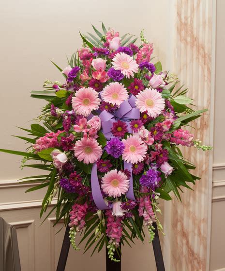 Pink And Purple Funeral Flowers Ital Florist Toronto
