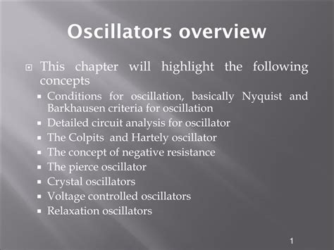 PPT Oscillators Overview PowerPoint Presentation Free Download ID 4492501