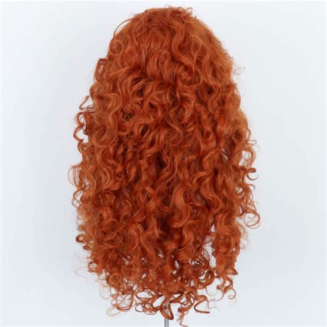 Brave Princess Merida Wig Orange Long Curly Wig Princess Merida Cosplay Costume Costume