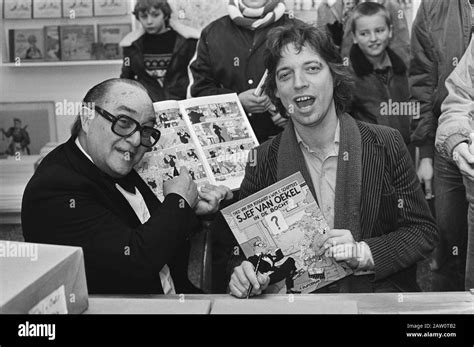 Sjef Van Oekel And Artist Theo Van Den Boogaard Have In Amsterdam Lambiek Comic Book Sjef Van