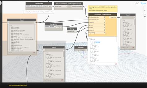 Warning Parameteraddparameter Operation Failed Document Regeneration