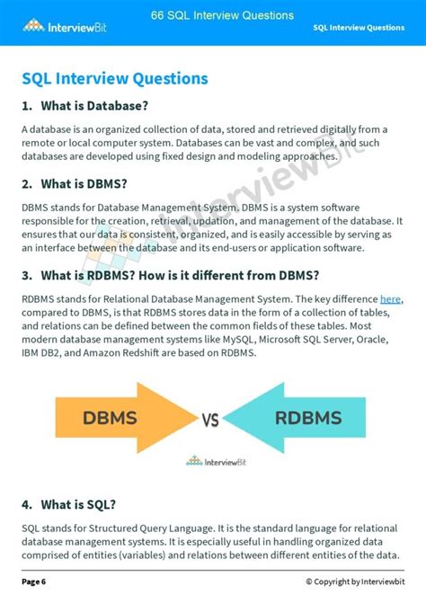 SQL Interview Questions PDF Connect Programming
