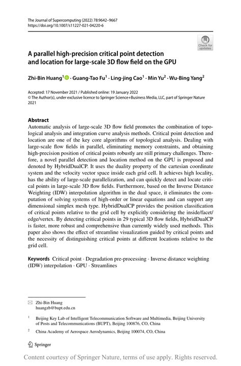A Parallel High Precision Critical Point Detection And Location For