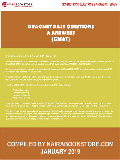 Dragnet Past Questions Pdf Graduate Management Admission Test
