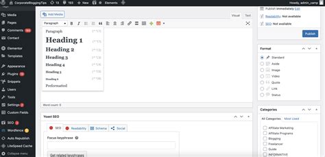 Как поменять шрифт в вордпресс