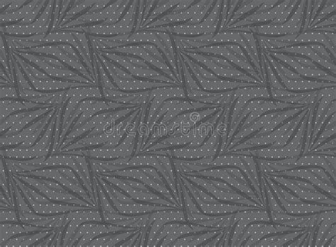 Repeating Ornament Gray Dotted Wavy Lines Horizontal On White Stock Vector Illustration Of