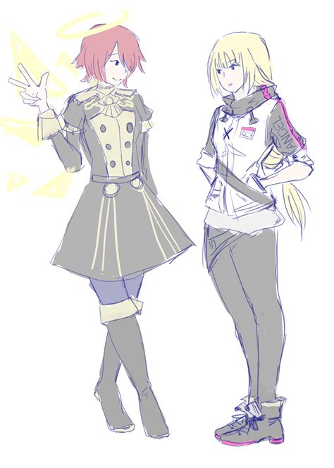 Exusiai Ingrid Fe3h Doodle They Share The Same Va So I Had To Do