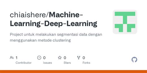 Github Chiaisheremachine Learning Deep Learning Project Untuk