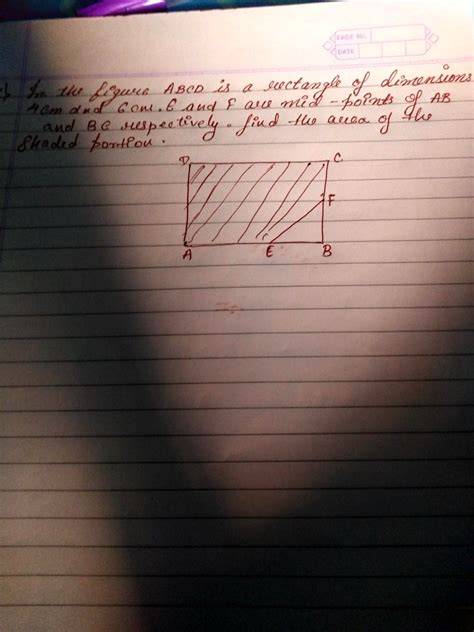 Solved In The Figure Abcd Is A Rectangle Of