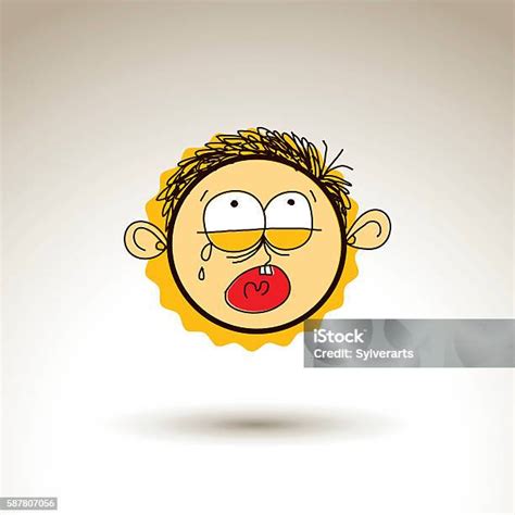 벡터 그래픽을 그림이요 의 퍼서낼리티 얼굴 기이함 숫나사 인물사진 감정에 대한 스톡 벡터 아트 및 기타 이미지 감정 개성 개념 그리기 Istock