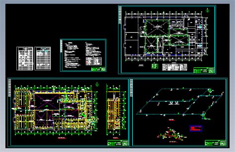 室内消火栓系统及气体灭火系统 AutoCAD 模型图纸下载 懒石网