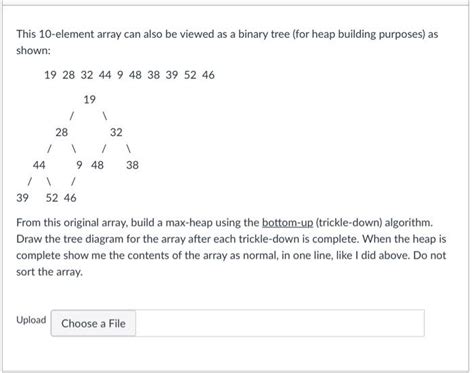 Solved This 10 Element Array Can Also Be Viewed As A Binary