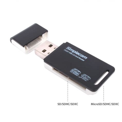 Simplecom CR201 Hi Speed USB 2 0 Card Reader 2 Slot