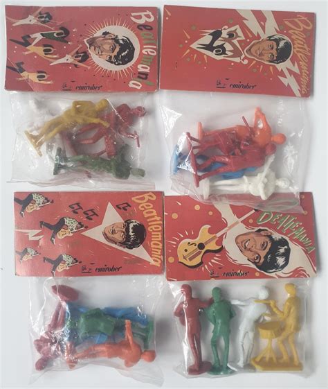 The Beatles 4x Different Packages Of Figurines Emirober Vintage Plastic Figurines Catawiki