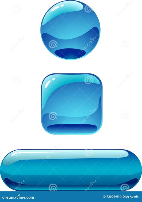 Shiny Buttons Stock Vector Illustration Of Gradient Button 7200995