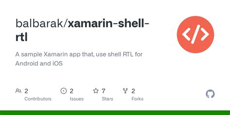 Github Balbarakxamarin Shell Rtl A Sample Xamarin App That Use Shell Rtl For Android And Ios