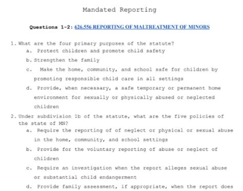 Mandated Reporting Notes By Dr Ps Keys To Degrees Tpt