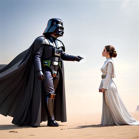 Darth Vader And Princess Leia 001 By Warpathic On Deviantart