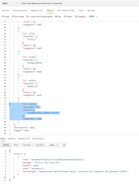 Probem Z Api Produktyzacja Duplikat · Issue 6861 · Allegroallegro Api · Github